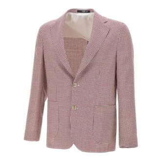 Barba Homme, Vestes, Rouge, Taille: 2XL Easy J Mono Blazer