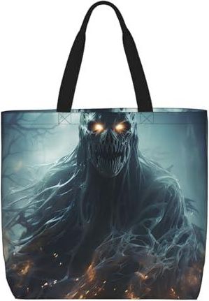 Generic Fant&ocirc;me Effrayant DHalloween Sac Fourre-Tout L&eacute;ger Sacs Grand Sac A Main Femmes Pour Gym Plage Voyage