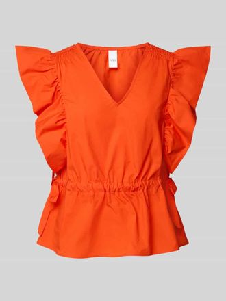 Vero Moda Blusentop mit V-Ausschnitt und Volants Modell ULEA