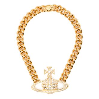 Vivienne Westwood Femme, Accessoires, Jaune, Taille: M Neysa Chain Necklace