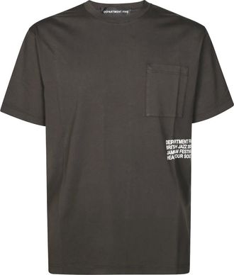 Department Five Department Five, Homme, Tops, Brun, Taille: M Poche Logo T-Shirt