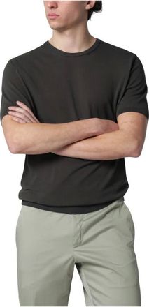 Roberto Collina Homme, Tops, Brun, Taille: 2XL Girocollo MC