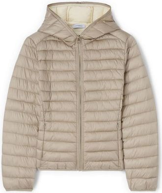 Motivi Femme, Vestes, Beige, Taille: 36 FR Veste L&eacute;g&egrave;re &agrave; Capuche en Duvet