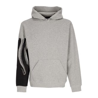 Octopus Hellgraues Herrenhoodie mit Oktopus-Design - - Sweatshirts & Hoodies - Herren - Grau - XL