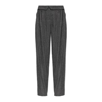 Emporio Armani Hose mit Lurexfaden - - Trousers - Damen - Grau - S