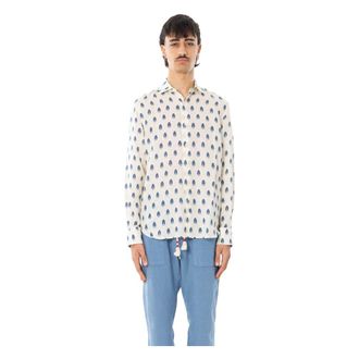MC2 Saint Barth Homme, Chemises, Multicolore, Taille: L Pamplona Linen Floreal Print Shirt