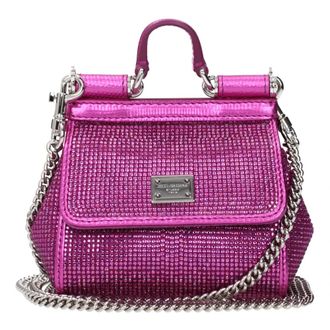 Dolce & Gabbana Satin Handbag - - Bags - Damen - Rosa - ONE SIZE