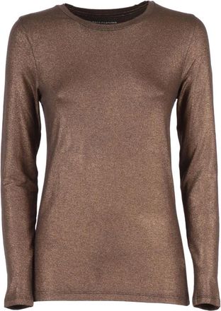 Majestic Filatures Femme, Pulls, Brun, Taille: 40 FR Tricot ras du cou