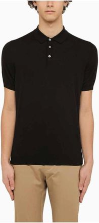 Drumohr Homme, Tops, Noir, Taille: XL Polo Chemises