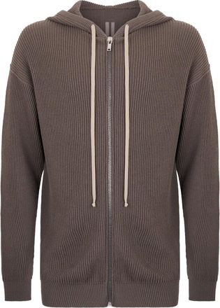 Rick Owens Homme, Pulls, Brun, Taille: M Pull avec Fermeture &Eacute;clair