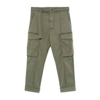 Balmain Olivengr&uuml;ne Hose mit G&uuml;rtel - - Trousers - Herren - Gr&uuml;n - M