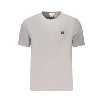 Calvin Klein Homme, Tops, Gris, Taille: L T-shirt Homme en Coton Gris