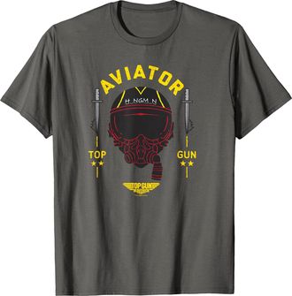 Top Gun Maverick Aviator Hangman Big Face Helmet T-Shirt