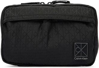 Calvin Klein Kosmetiktasche Emblem Aop Washbag LV04D1208G Schwarz