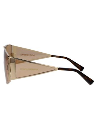 Dolce & Gabbana 0DG2305 Metal Shield Sunglasses - Gold
