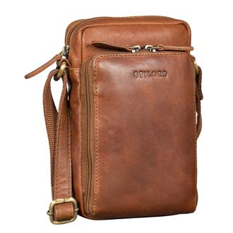STILORD Luigi Umh&auml;ngetasche Herren Klein Leder Herrentasche zum Umh&auml;ngen Vintage f&uuml;r Smartphone bis 6,5 Zoll Ledertasche Kleine M&auml;nner Schultertasche Echtlede