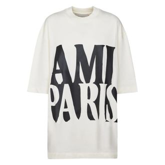 Ami Oversize Fit Kurzarm-T-Shirt - - Tops - Damen - Wei&szlig; - M