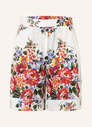 Dolce & Gabbana Seidenshorts weiss