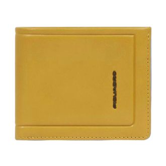 Piquadro Homme, Accessoires, Jaune, Taille: ONE Size Portefeuille homme en cuir avec porte-papiers amovible et protection Rfid