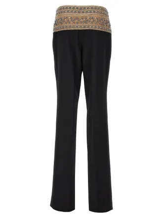 Stella McCartney Womens Black Wool Dress Pants