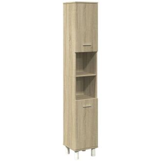 vidaXL Vidaxl - Armoire de salle de bain chêne sonoma 30,5x30x179 cm