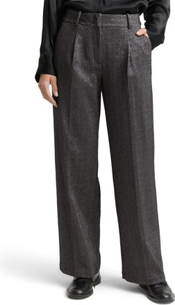 Tom Tailor Damen 1048851 TTLEA Wide Hose mit Glitzer-Effekt, 39338-Glitter Fabric, 38W / 30L