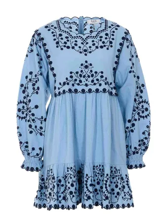 Sea New York Robe Au Genou - Bleu