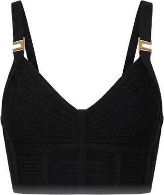 Elisabetta Franchi Femme, Tops, Noir, Taille: 42 FR Zipped Top