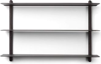 Gejst Nivo Regal A Schwarz Asche - Minimalistisches Wandregal - Saubere Linien - Keine Sichtbaren Schrauben - F&uuml;r Jeden Raum Geeignet, 16 x 64 x 42 cm