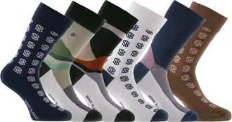 Serge Blanco Lot de 6 paires de chaussettes de ville