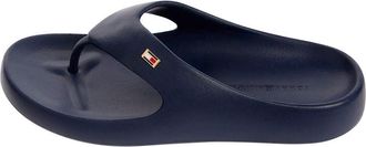 Tommy Hilfiger Damen TH Comfort Beach Sandal Flip-Flops, Blau (Space Blue), 35/36 EU, Blue Space Blue, 35/36 EU