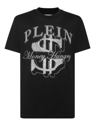 Philipp Plein t-shirt à ornements strassés - Noir