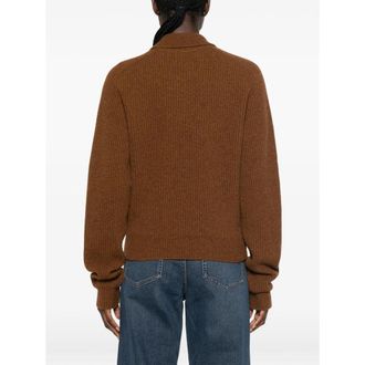 Petar Petrov Ribbed Wool-Cashmere Blend Sweater - Brown
