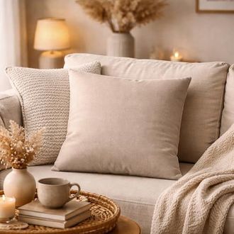 Home Wohnideen Kissenh&uuml;lle Elmer mit verdecktem Rei&szlig;verschluss, Hellgrau