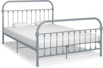 vidaXL Metal Winer 120x200 cm Robust et Classic Diverses Couleurs Couleur : gris