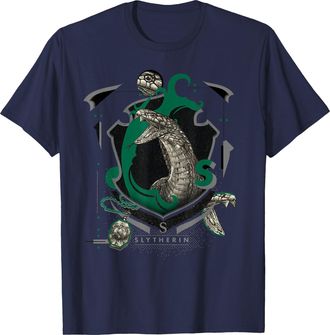Harry Potter Slytherin Magicial Mischief Level Up Crest T-Shirt