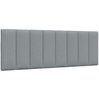 vidaXL Kopfteil-Kissen Hanko Hellgrau 140 cm Stoff Vidaxl