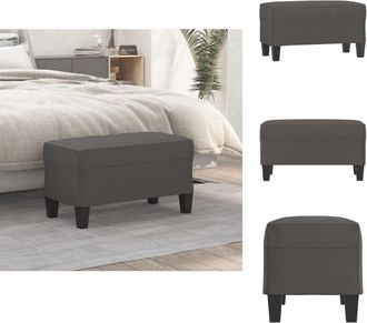 vidaXL Sitzb&auml;nke - Living Sitzbank Grau 70x35x41 cm Kunstleder