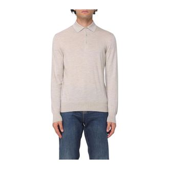 Agnona Homme, Pulls, Beige, Taille: M Pull Style Polo