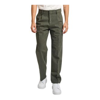 K-Way Homme, Pantalons, Vert, Taille: S Chinos Vert Effet Denim