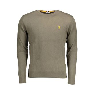U.S.Polo Association Cotton Sweater - - Knitwear - Herren - Gr&uuml;n - 2XL