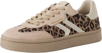 Tamaris Damen Sneaker Low Leder, braun, 38 EU