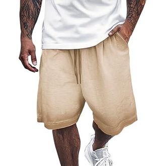 Generic Short court pour homme - D&eacute;grad&eacute; de couleur - D&eacute;contract&eacute; - Grande taille, kaki, XXL