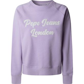 Pepe Jeans London Alison Damen-Sweatshirt, Violett (Lila), Gr&ouml;&szlig;e L, Violett (lila), L