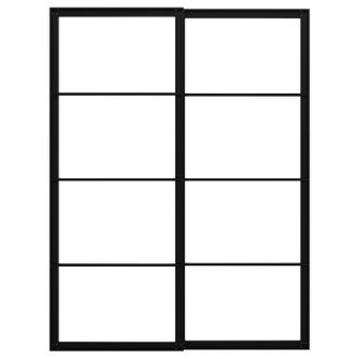 IKEA PAX Rahmen f Schiebetürpaar mit Schiene