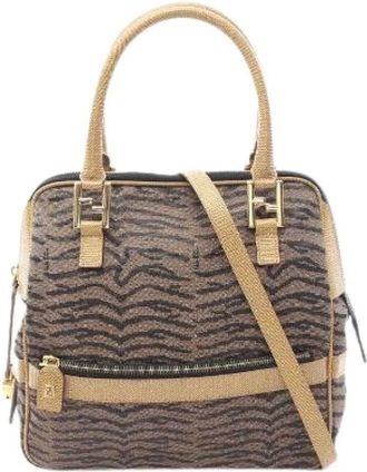 Fendi Pre-owned Sac Cabas 2-en-1 Z&egrave;bre - Femme - Pre-owned - Brun - Taille: ONE Size