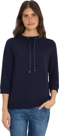Cecil Damen 3227761 Ottoman Shirt, urban Dark Blue, X-Small