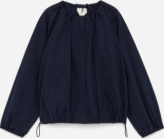 Arket Jacke Mit Bubble-Saum -Blau