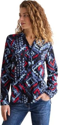 Cecil B345314 Tunique imprimée, Bleu Universel, XL Femmes