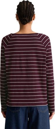 Marc O'Polo Denim Longsleeve Gestreift, relaxed aus Loose Knit Jersey